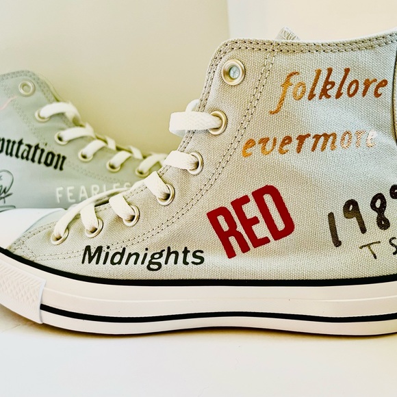 Converse | Shoes | Taylor Swift Shoes Custom Converse Album Covers ...